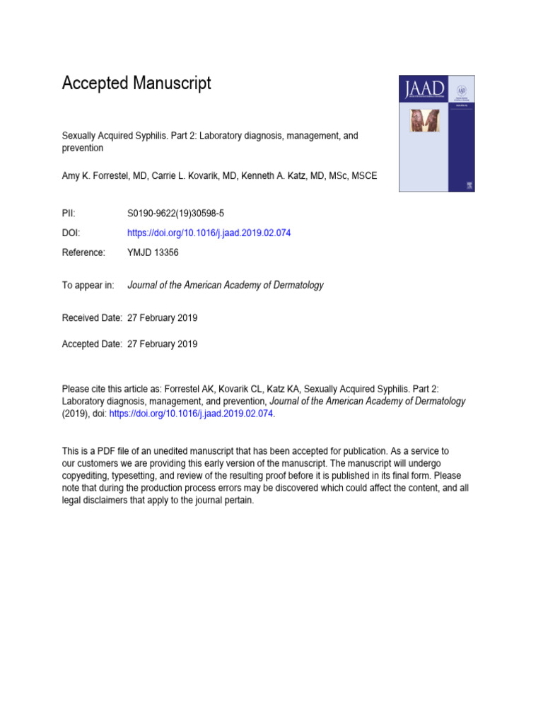 G10 S - FILIS - DX-TTO - Forrestel2019 | PDF | Serology | Preventive Healthcare