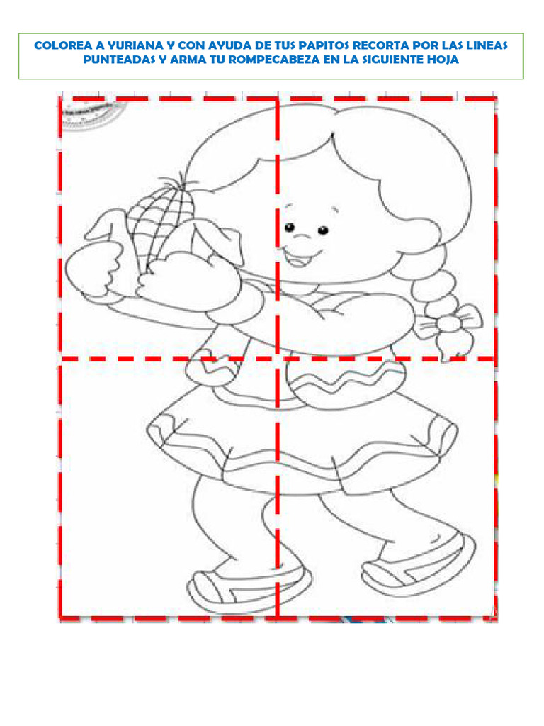 Actividades de Colorear y Rompecabezas para Niños | PDF | Hogar ...