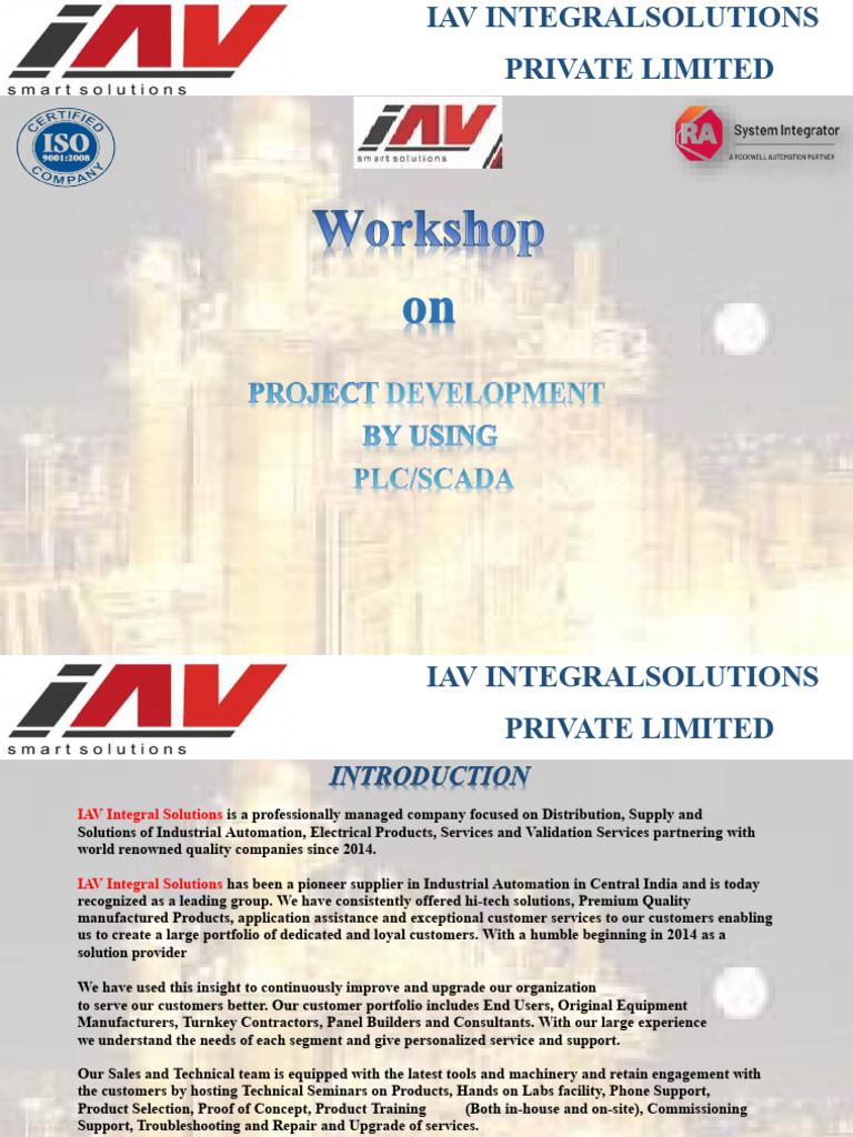IAV Integral Solutions: Automation Experts | PDF | Programmable Logic ...