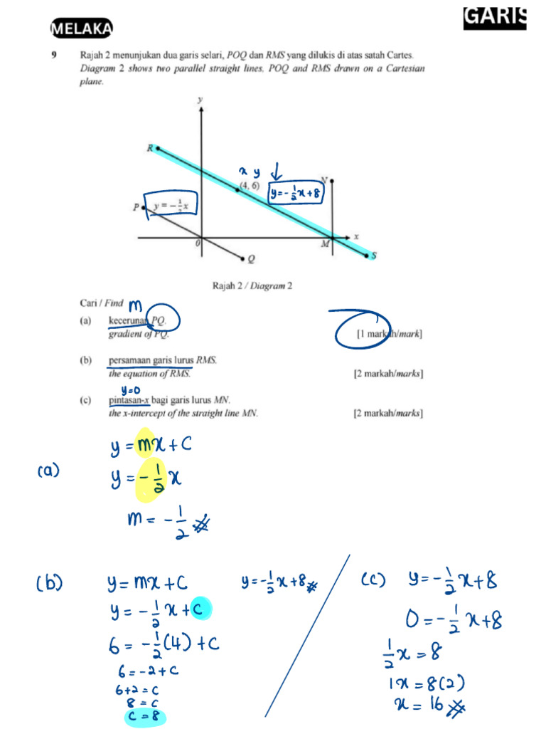 Ting 3 (Bab9 Garis Lurus) | PDF