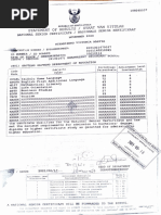 Matric Statement of Results | PDF