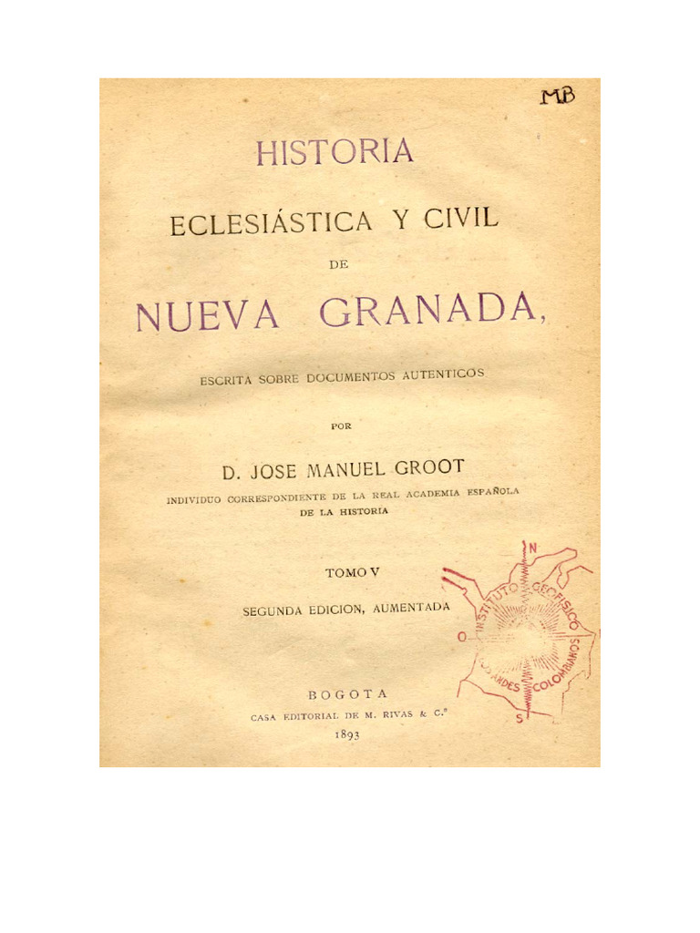 Historia de La Nueva Granada Vol 5 | PDF