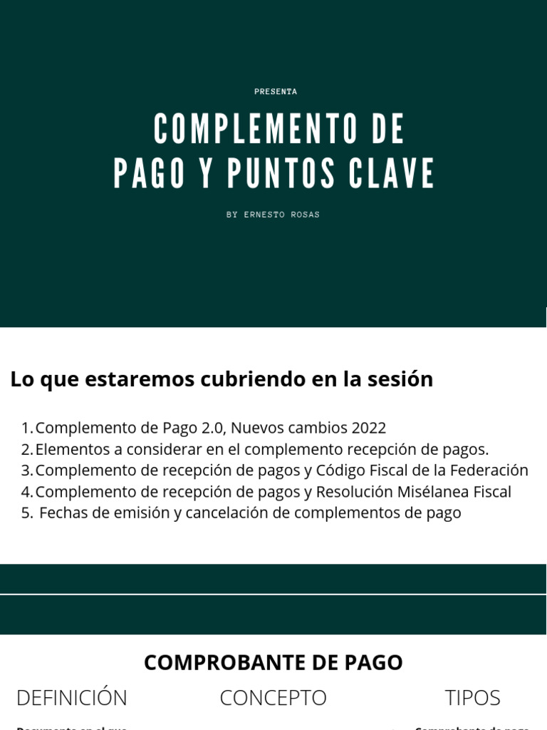 Analisís Integral Del Complemento de Pago | PDF | Pagos