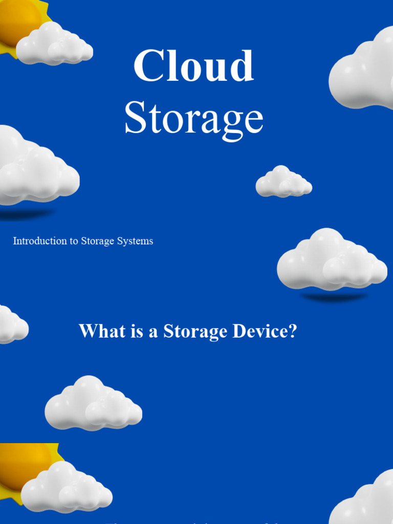 Cloud Storage | PDF | Random Access Memory | Computer Data Storage