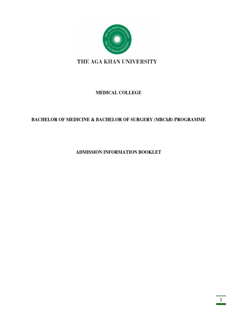 MBChB Admission Guide 2024 | PDF | University And College Admission ...