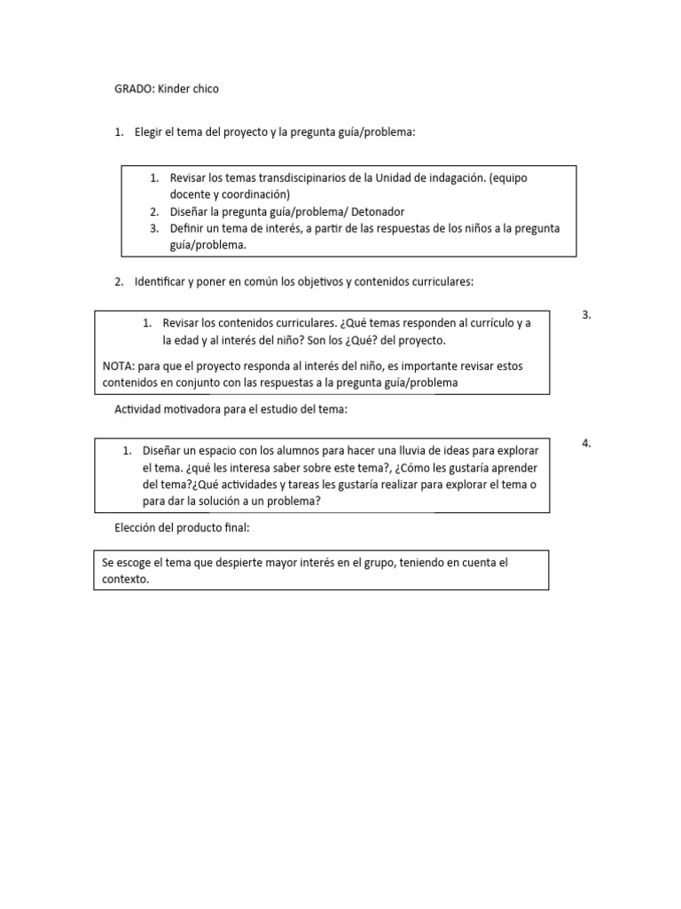 Pasos para Planear Proyecto | PDF