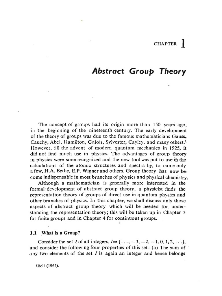 GroupTheory Joshi | PDF | Group (Mathematics) | Matrix (Mathematics)