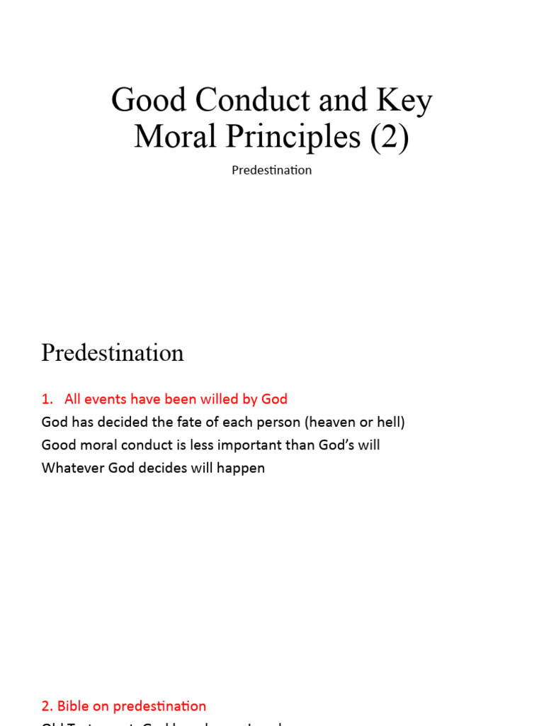 Understanding Predestination in Christianity | PDF | Predestination ...