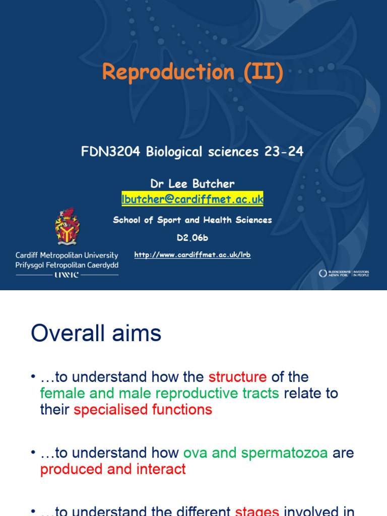 Lecture 5 2 Reproductive System I 23 24 V1 Moodle Pdf Luteinizing