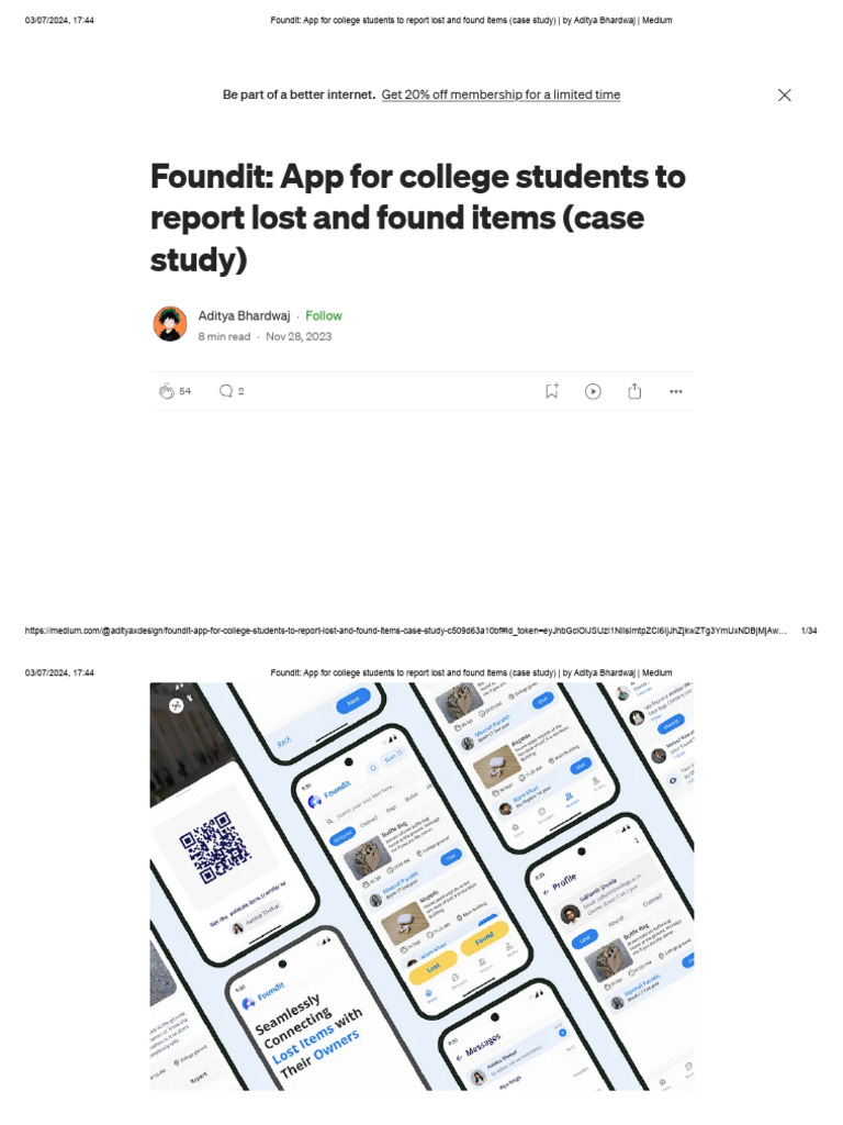 Foundit - App For College Students To Report Lost and Found Items (Case ...