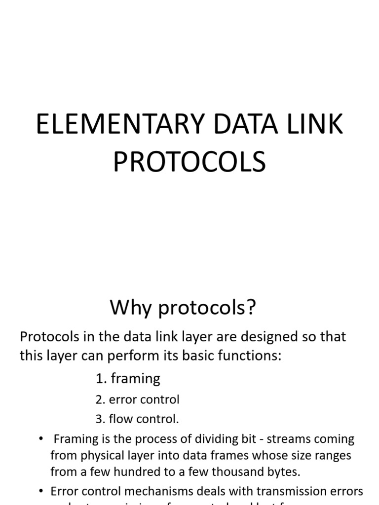 Data Link Layer Protocols | PDF | Transmission Control Protocol | Network Protocols