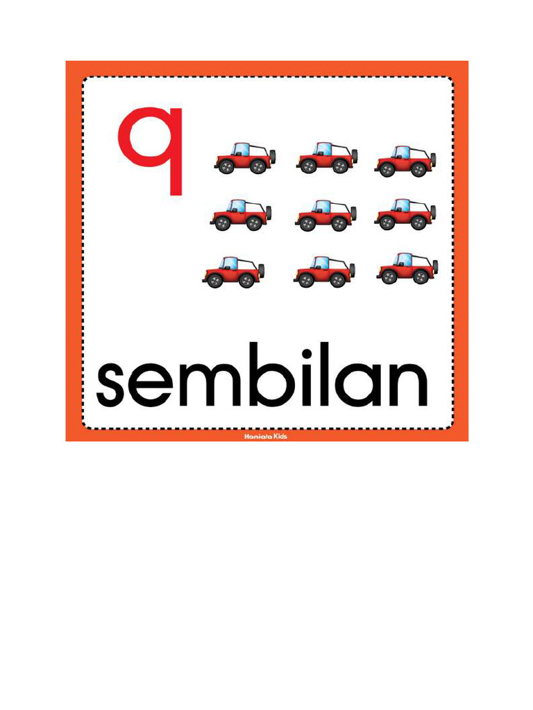 Kad Nombor 1 Hingga 10 | PDF
