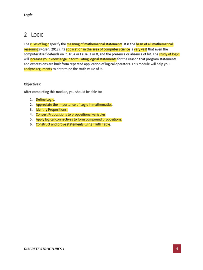 Week 2 - Logic | Download Free PDF | Logic | Argument