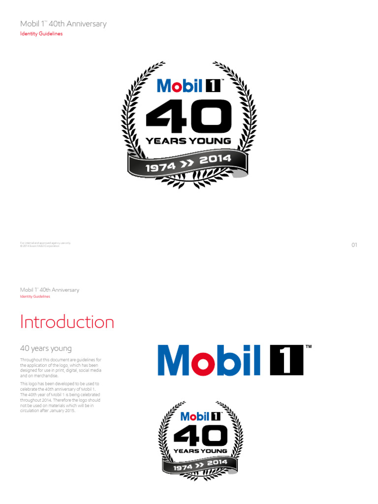 Mobil 40years Logo 2014 | PDF | Logos | Typography
