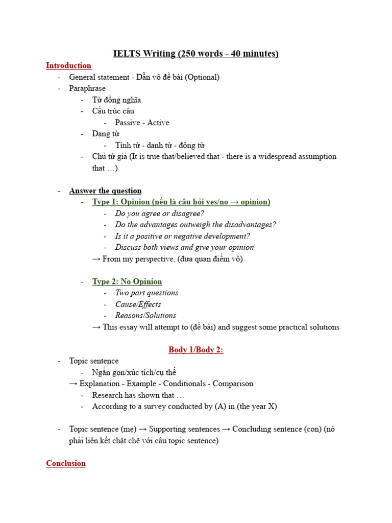 IELTS Writing - All Question Types | PDF | Cognition