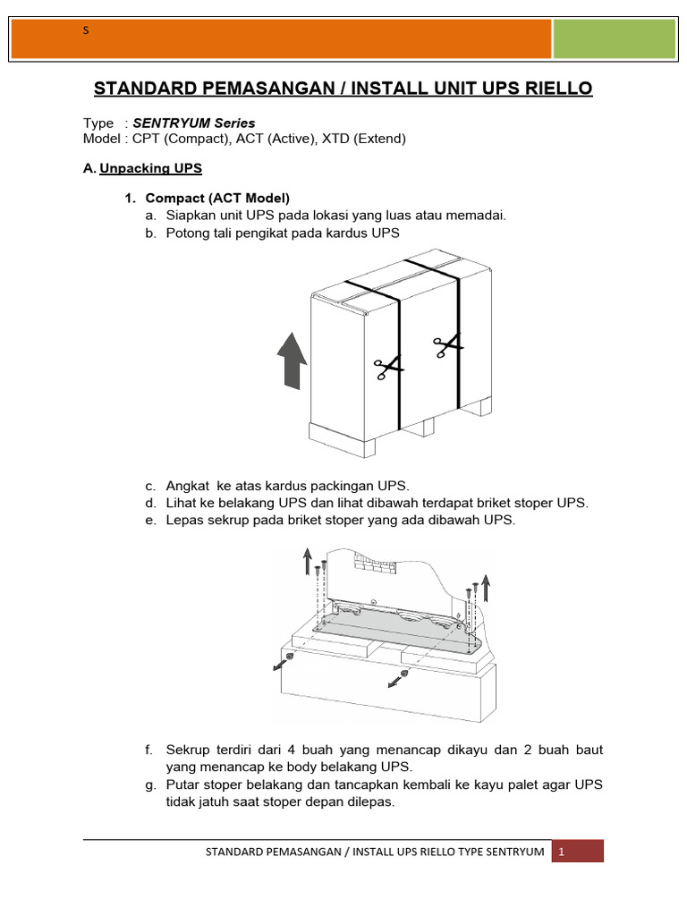 Standard Pemasangan Ups Sentryum | PDF | Teknologi & Rekayasa
