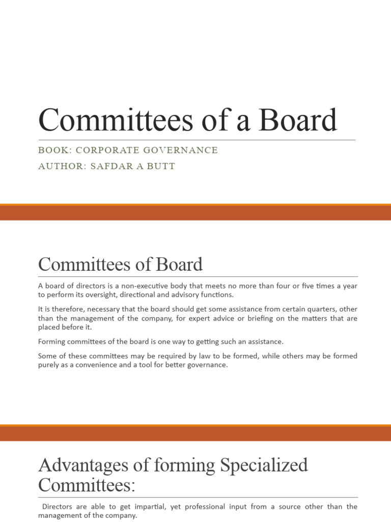 Lec-9Committees of Board | PDF | Audit Committee | Audit