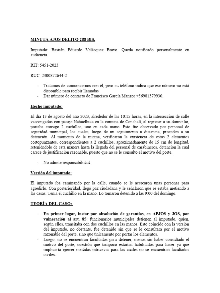 Minuta. 2300872644-2. SGF. | PDF | Homicidio