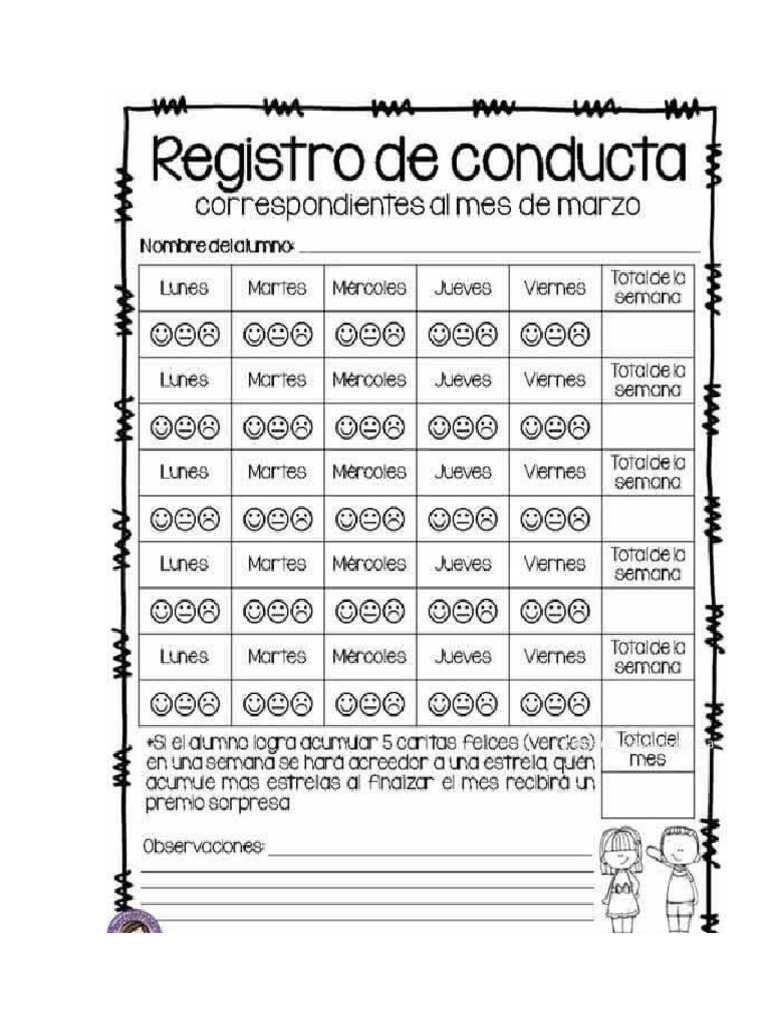 registro de conducta | PDF
