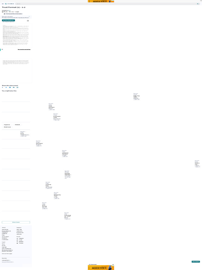 Trust Format (1) - 1-2 PDF Love Social Psychology | PDF | Scribd ...