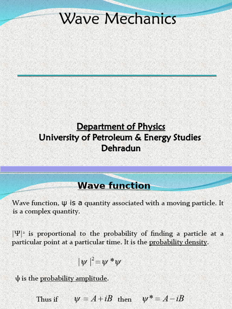 Quantum Mechanics Lectures 6-12 | PDF | Wave Function | Electron