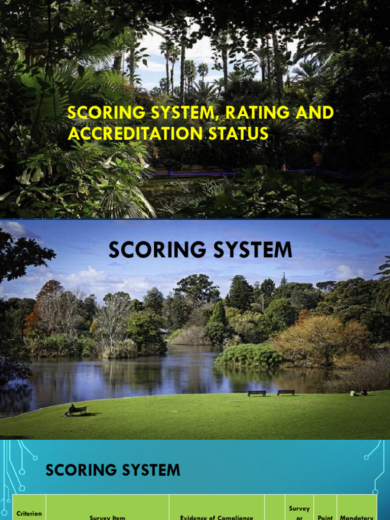 Presentation Slides 5 - Scoring System, Rating and Accreditation | PDF | Sexually Transmitted ...