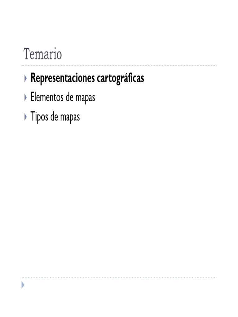 Tema 1.2 - Teoría 2 - Representaciones cartográficas, Elementos de mapas y Tipos de mapas ...