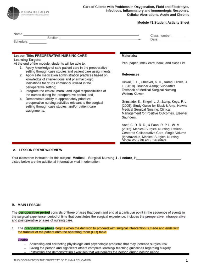 Sas 1 | PDF | Surgery | Lung