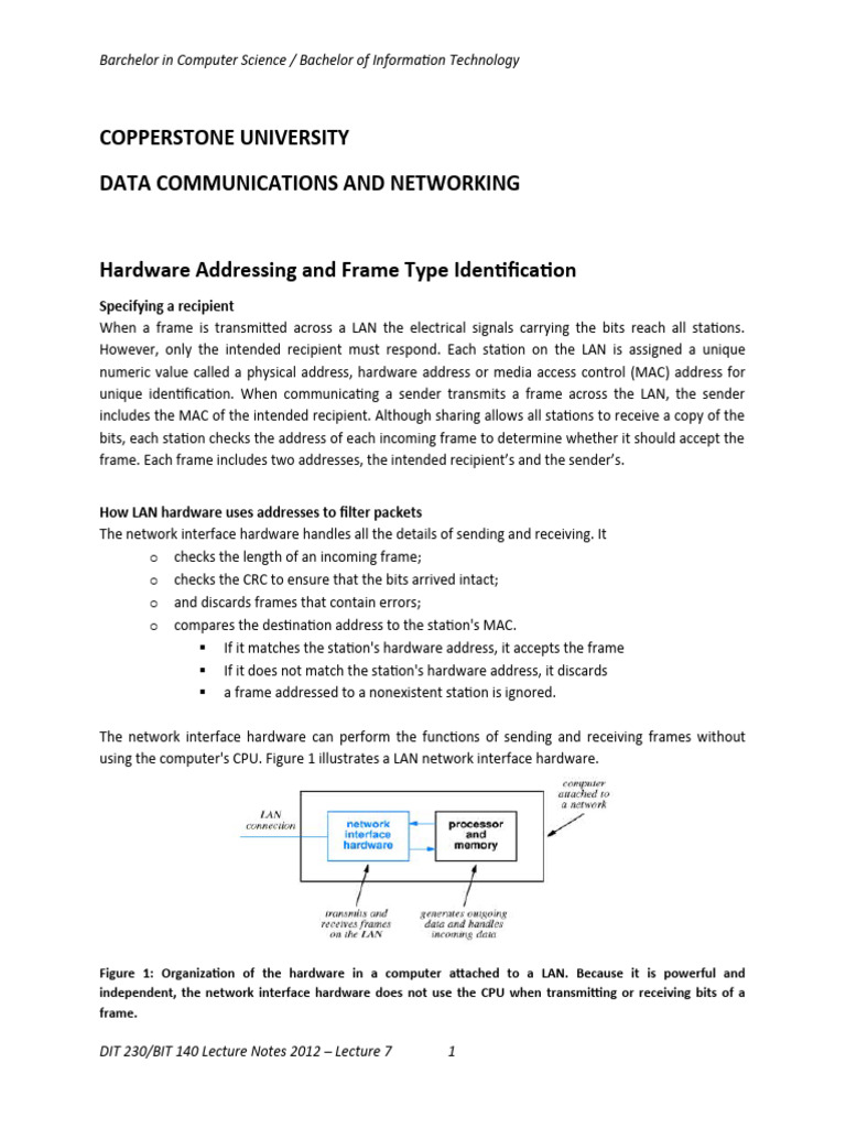 BCS 140 - Lecture 7 Final | PDF | Computer Network | Multicast