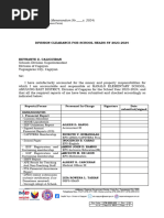 Division Clearance Memo SY 2024-2025 | PDF | Philippines