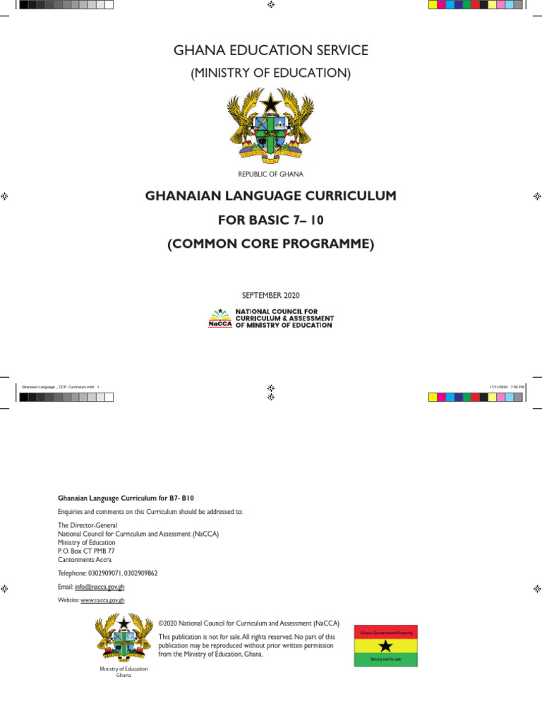 ®ghanaian Language | PDF | Learning | Curriculum