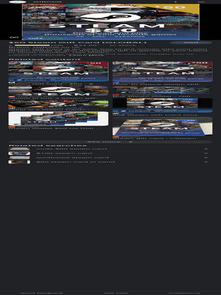 A Picture of A Steam Game Card $50 - Google Search | PDF