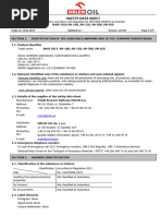 Unleaded Gasoline Safety Data Sheet | PDF | Gasoline | Toxicity