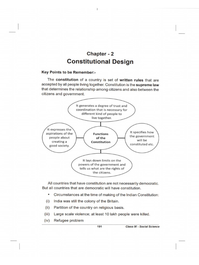 POL - CH 2 STD.9 NOTES + MCQs | PDF