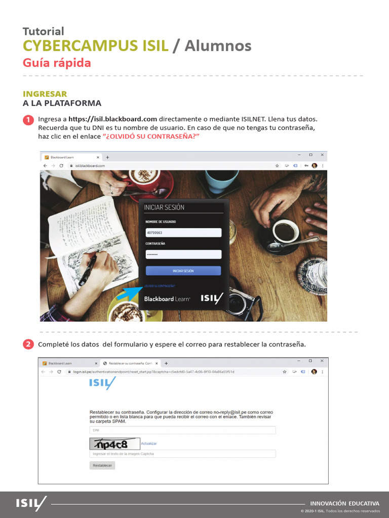 Guía Rápida Cybercampus ISIL | PDF | Chat en linea | Comunicación por medio de ordenadores