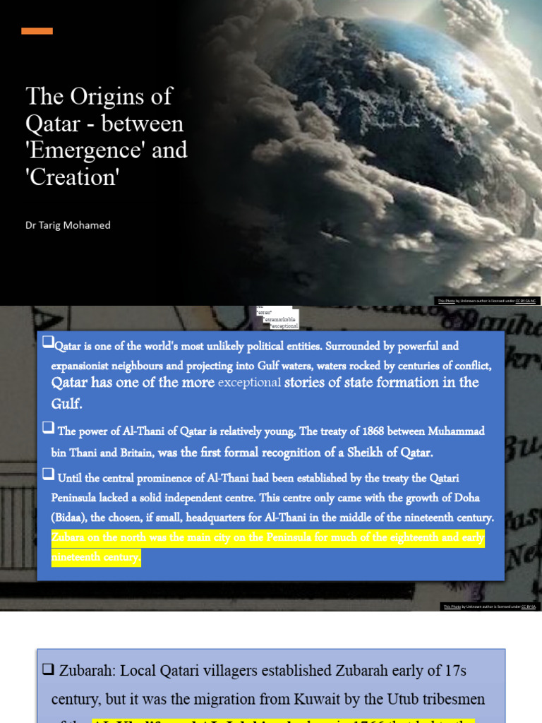 1 - The Origins of Qatar - Between Emergence and Creation | PDF | Qatar ...