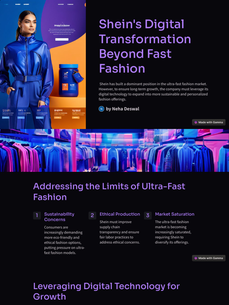 Sheins Digital Transformation Beyond Fast Fashion | PDF | Fashion ...