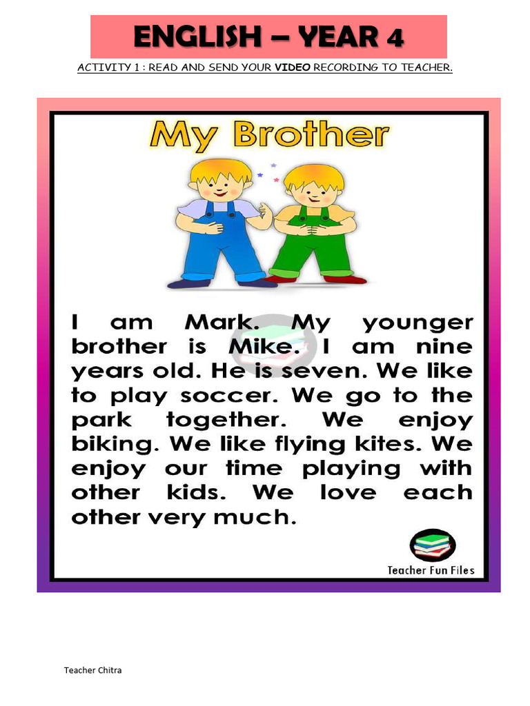 READING WORKSHEET Year 4 | PDF