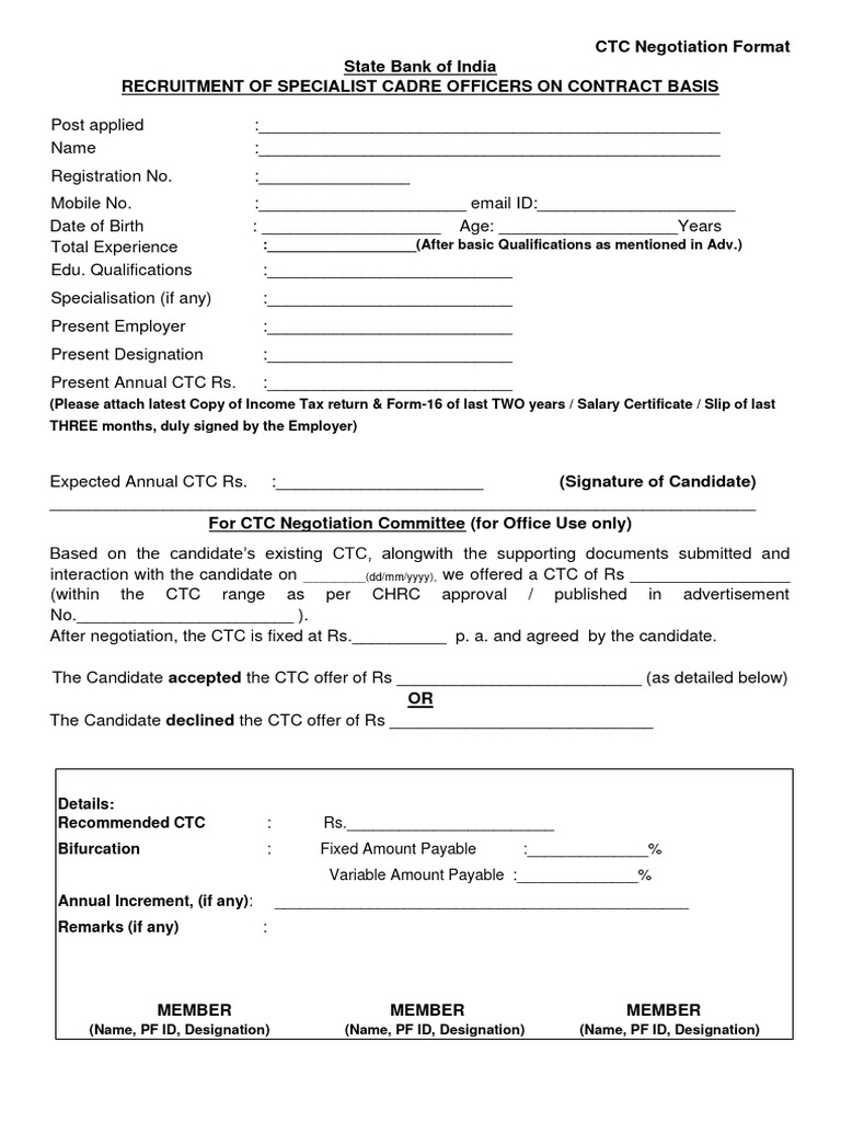 160724-CTC Negotiation Form | PDF | Public Finance | Taxation