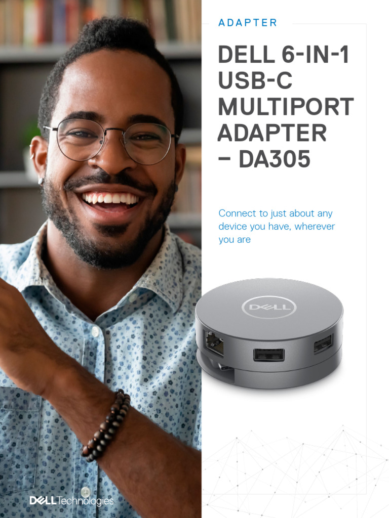 Dell Usb C Multiport Adapter Da305 Datasheet | PDF | Usb | Laptop Dell Usb C Multiport Adapter Da305 Datasheet | PDF | Usb | Laptop