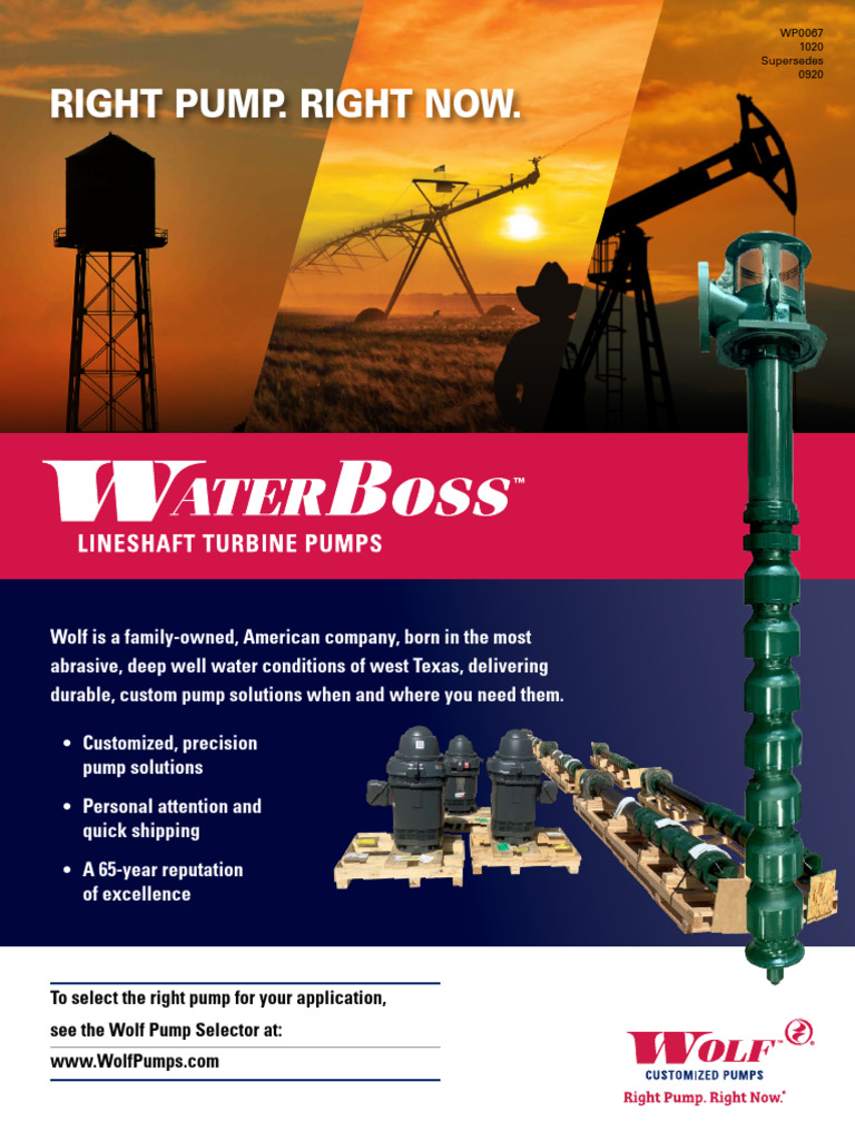 Lineshaft vertical turbine pump brochure | PDF | Pump | Mechanical Engineering