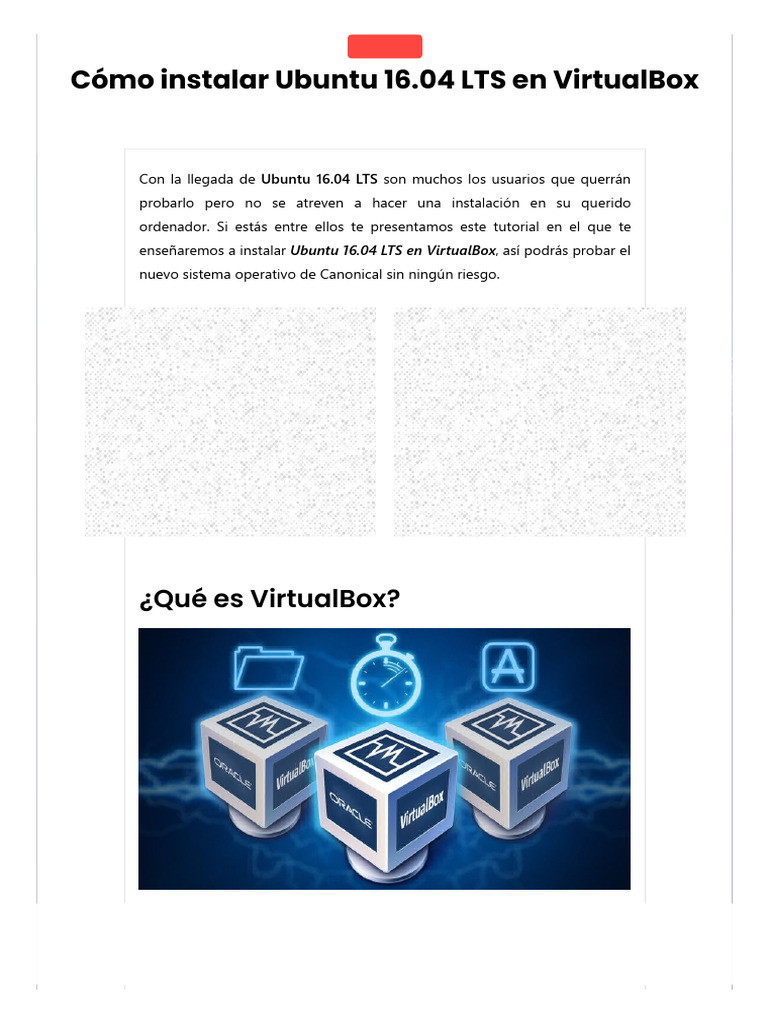 Cómo Instalar Ubuntu 16.04 LTS en VirtualBox | PDF | Computación de 64 bits | Ciencias de la ...