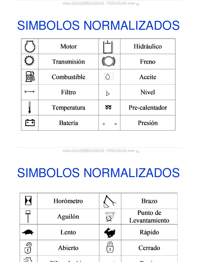 Material Simbolos Normalizados Combinacion Practica Temperatura Aceite ...