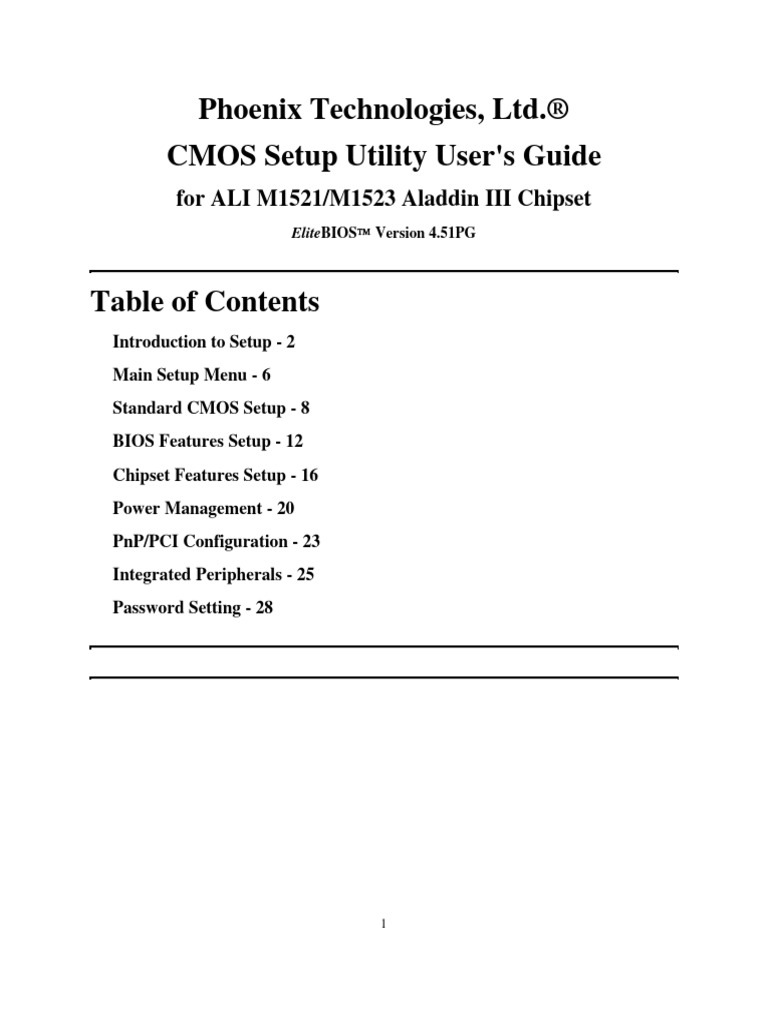 Bios Award 1521 | PDF | Bios | Random Access Memory