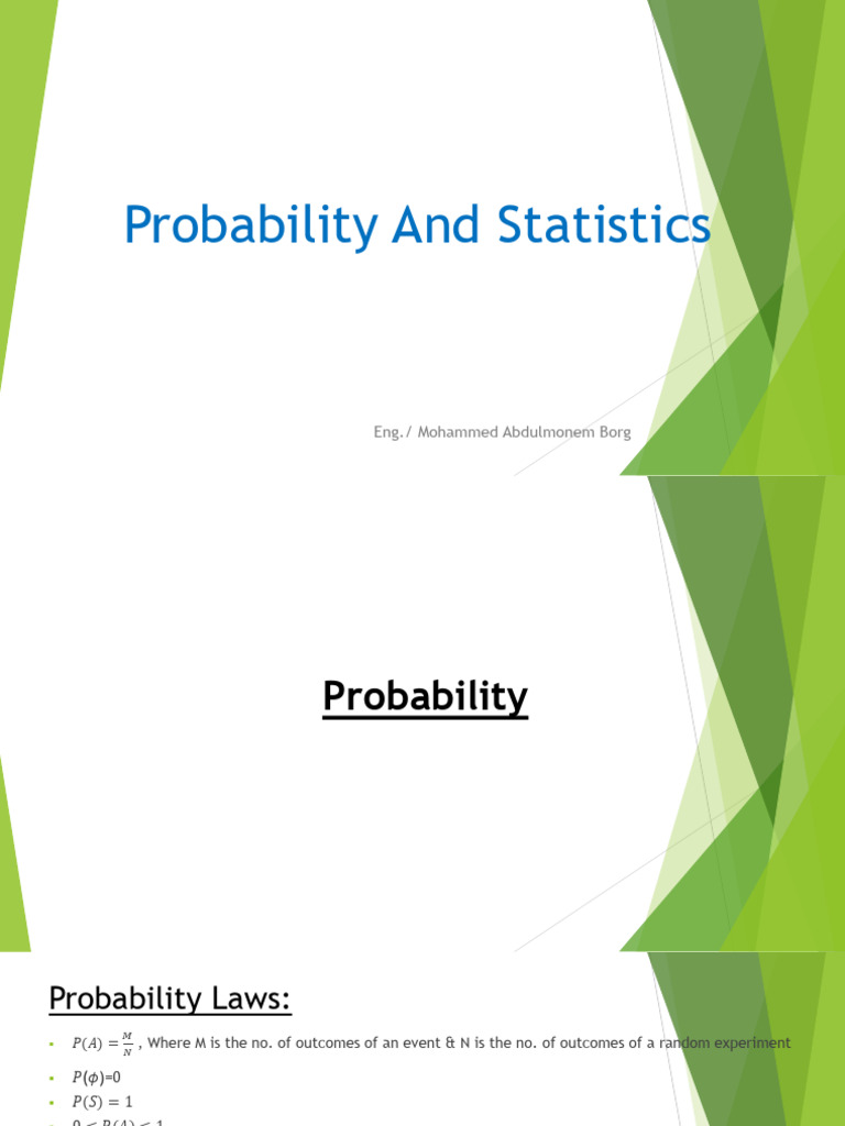 Probability and Statistics (Tutorial 4) | PDF | Probability | Mathematics