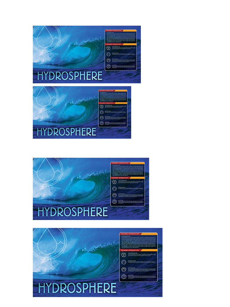 Hydrosphere | PDF