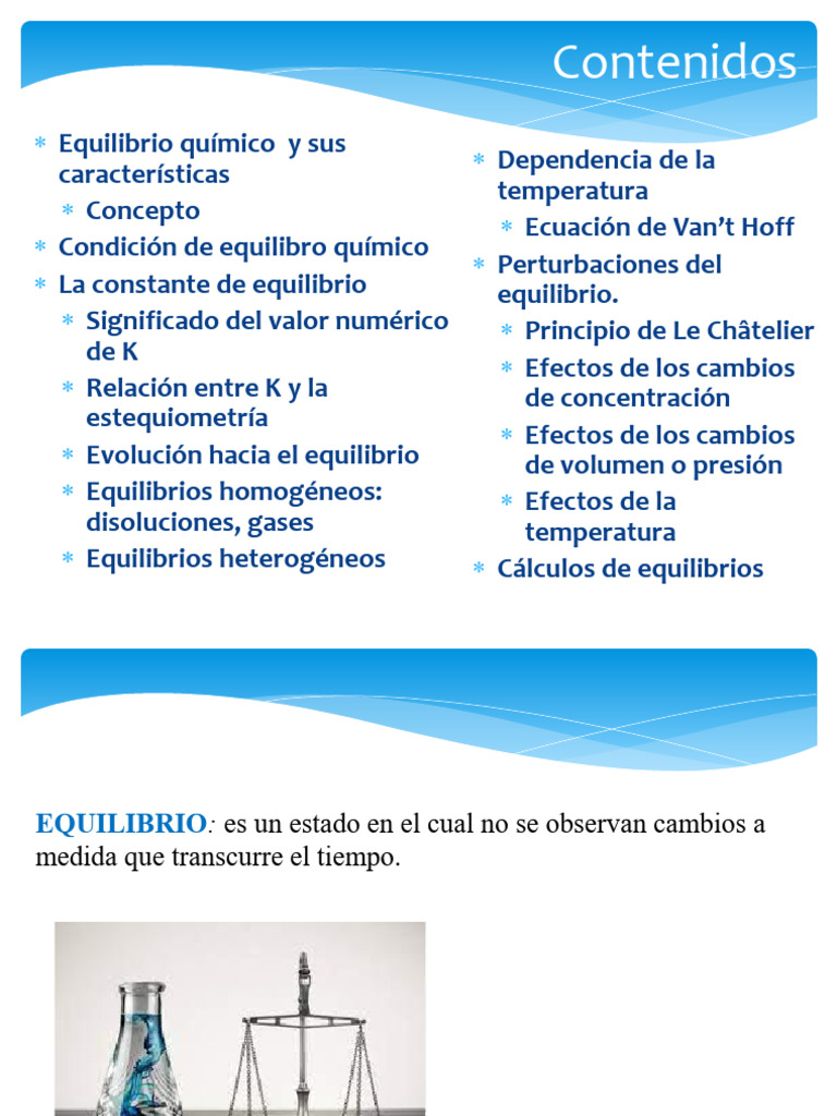 Equilibrio Químico | PDF | Equilibrio químico | Cantidad