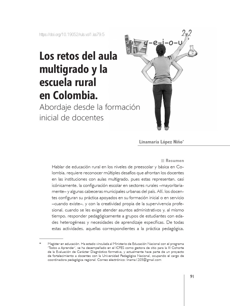Los Retos Del Aula Multigrado y La Escuela Rural en Colombia. Abo | PDF ...