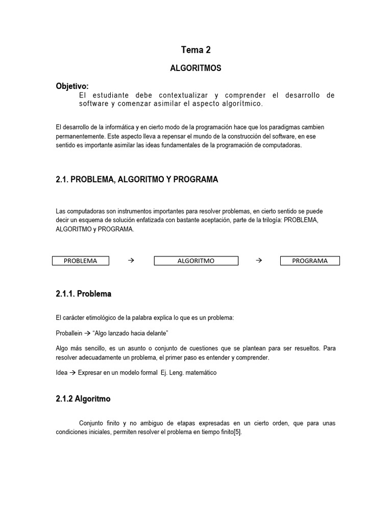 Tema 2 Algoritmos | PDF | Algoritmos | Software
