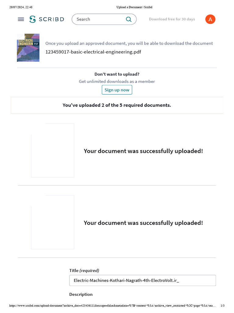 Upload A Document - Scribd | PDF | Scribd | Web 2.0